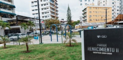 Carolina Mejía entrega el nuevo parque Renacimiento II
