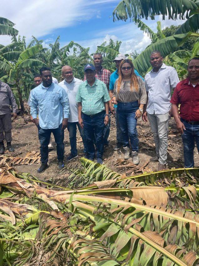 Gobierno asistirá productores afectados ciclón Franklin en Azua
