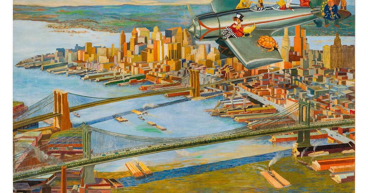 Un gran mural en Nueva York abre un portal al mundo de Alicia en el ...