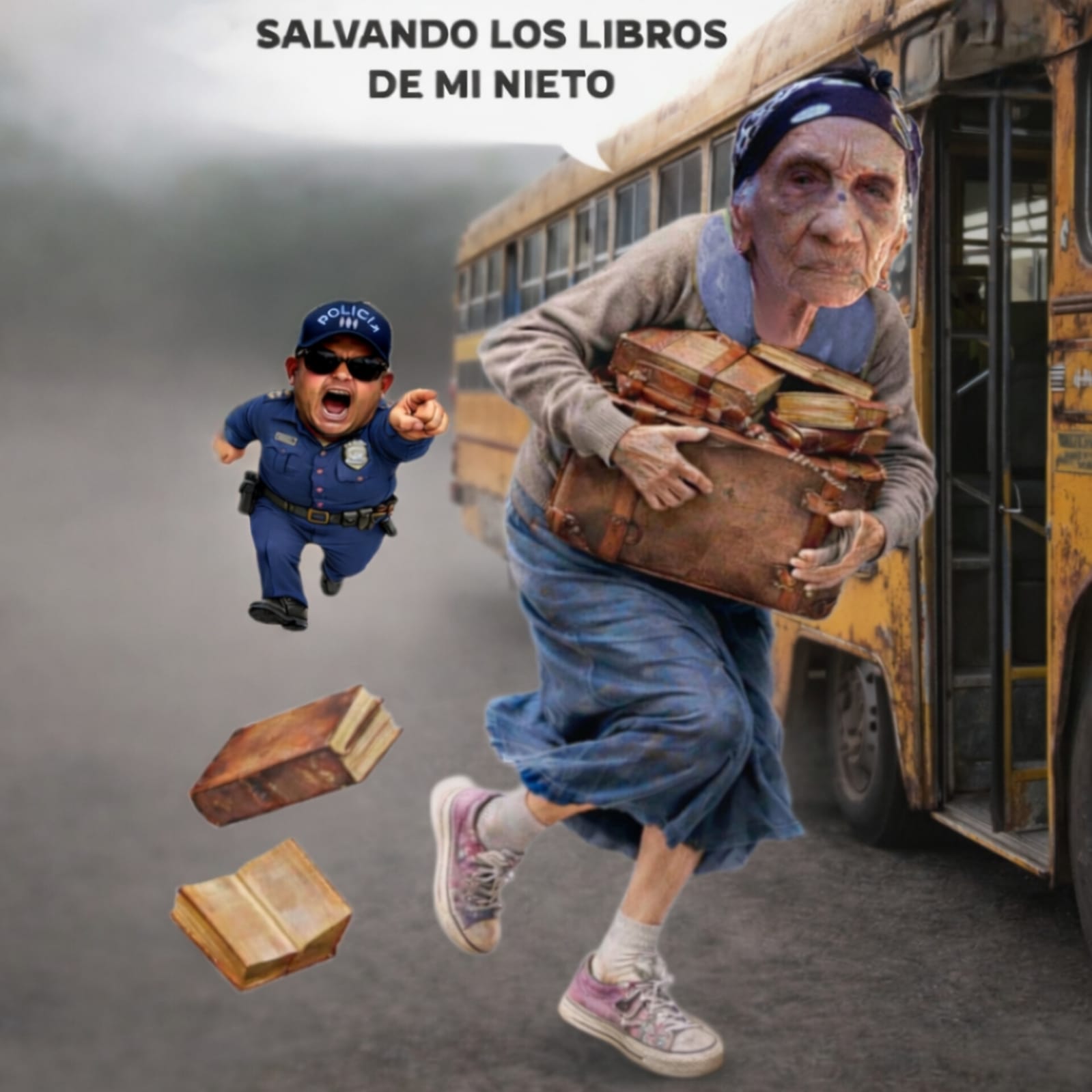 La abuela que salvaba los libros de su nieto
