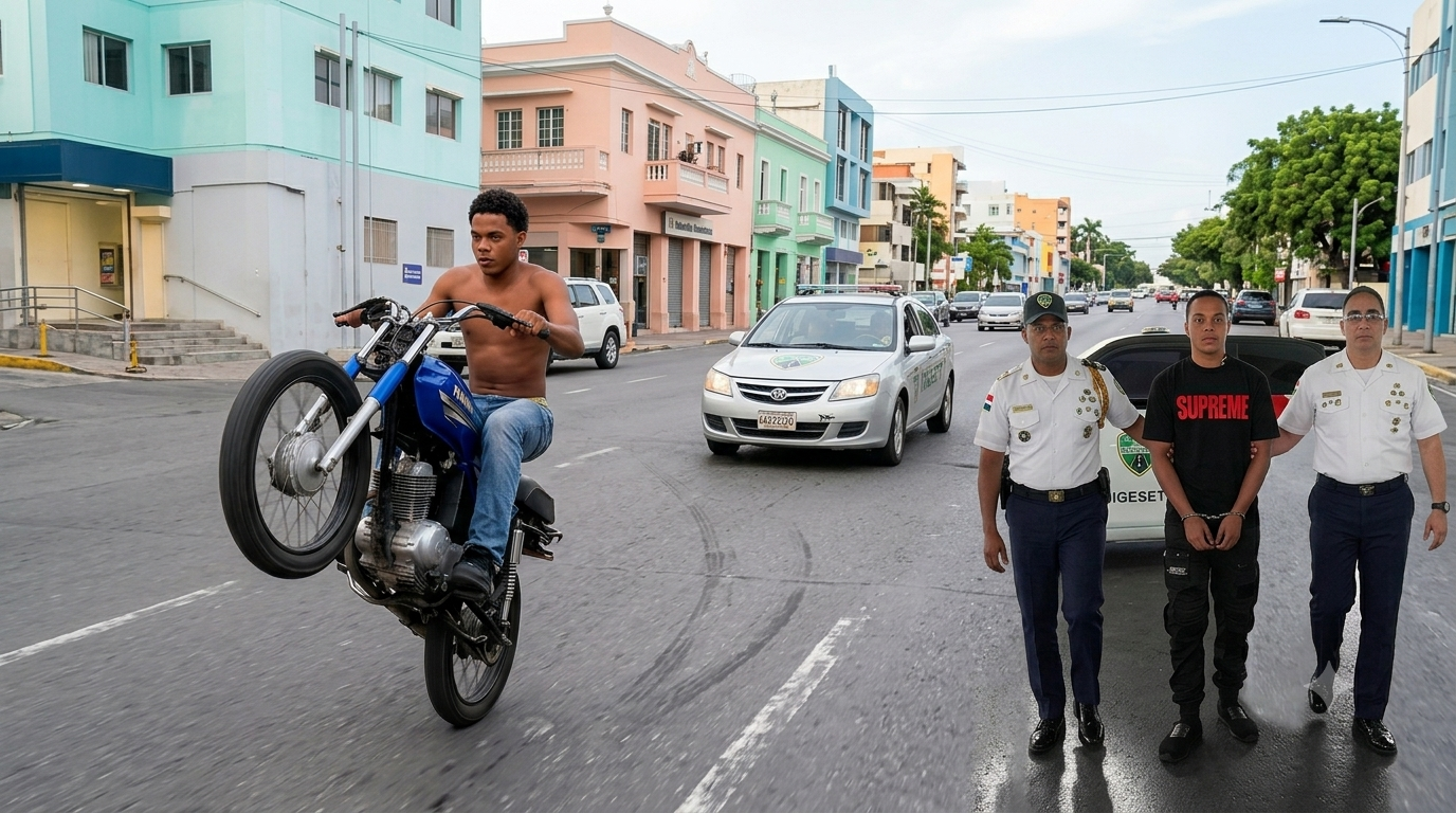 ¡Por andar calibrando! Detienen motorista y aplicarán sanciones